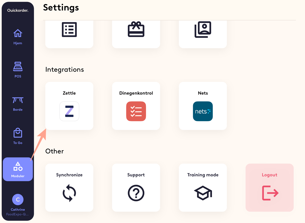 Intergration with Zettle Reader 2